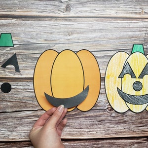 Jack-o-lantern Craft Template for Kids, Preschool, Kindergarten ...