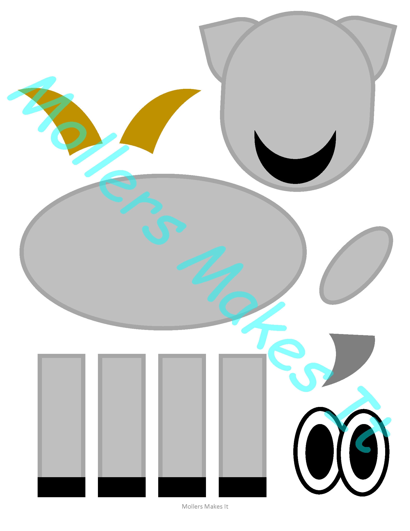 Goat Craft Template, Cut and Paste Craft for Kids, Preschool Activity ...