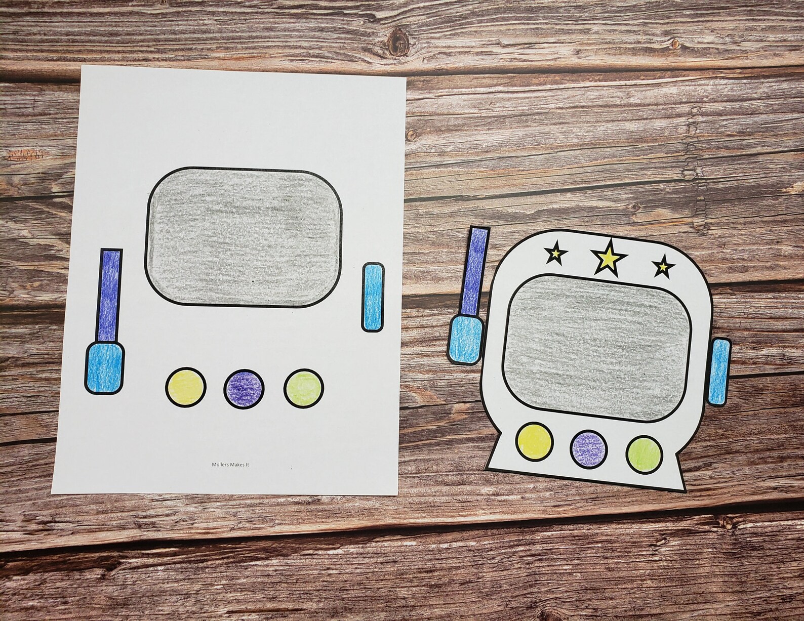 Space Helmet Craft Template: Printable Cut and Glue Paper Craft for ...