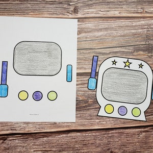 Space Helmet Craft Template: Printable Cut and Glue Paper Craft for ...