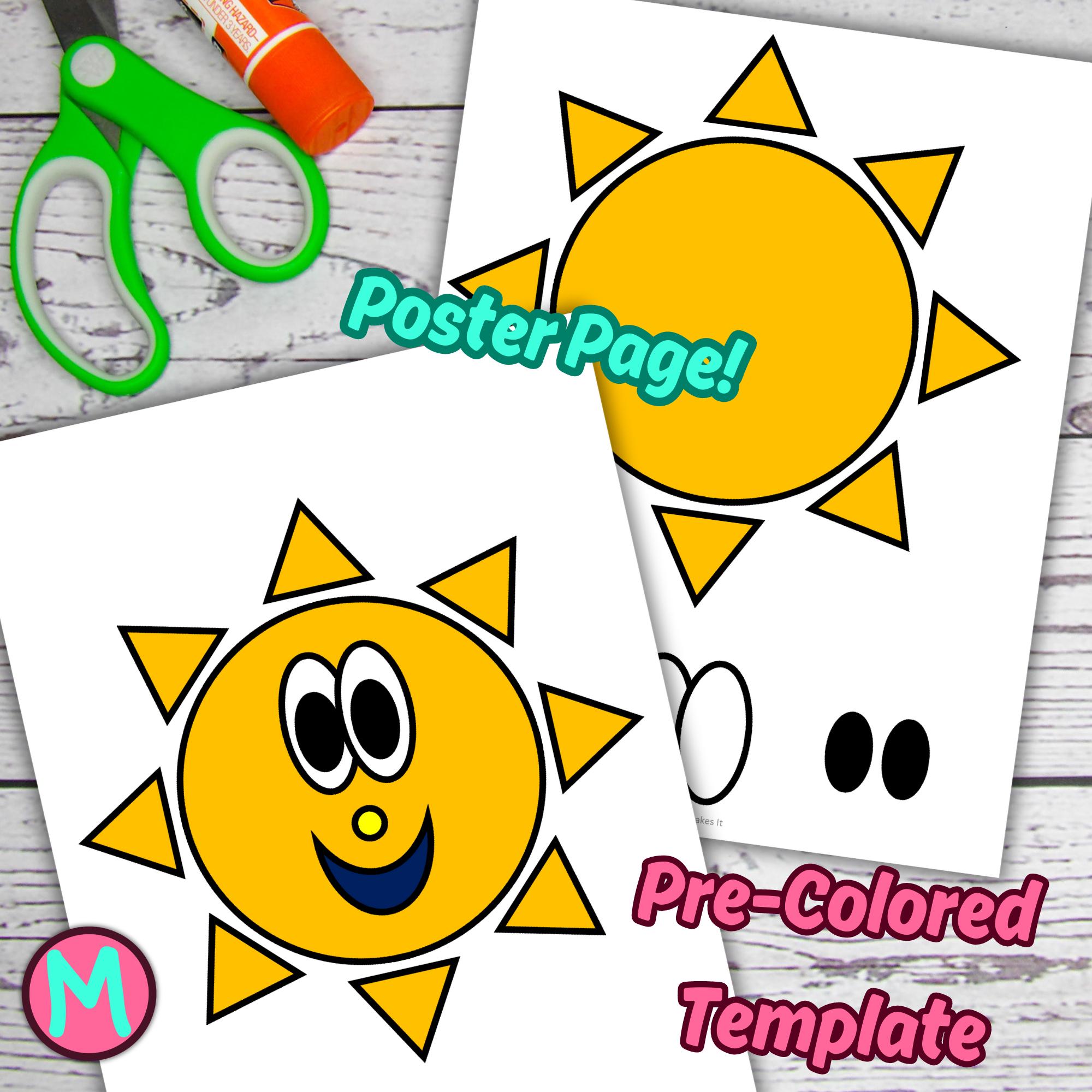 Weather Craft Template Bundle: Cut & Glue Activity (PDF Download) - Etsy