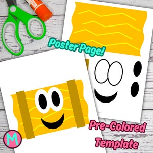 Hay Bale Craft Template: Printable Farm Cut & Glue Paper Craft for Kids ...