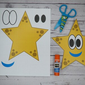 Star Craft Template for Kids Pattern Paper Craft for Preschool ...