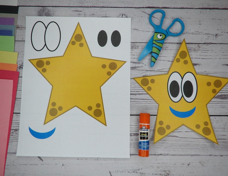 Star Craft Template for Kids Pattern Paper Craft for Preschool ...
