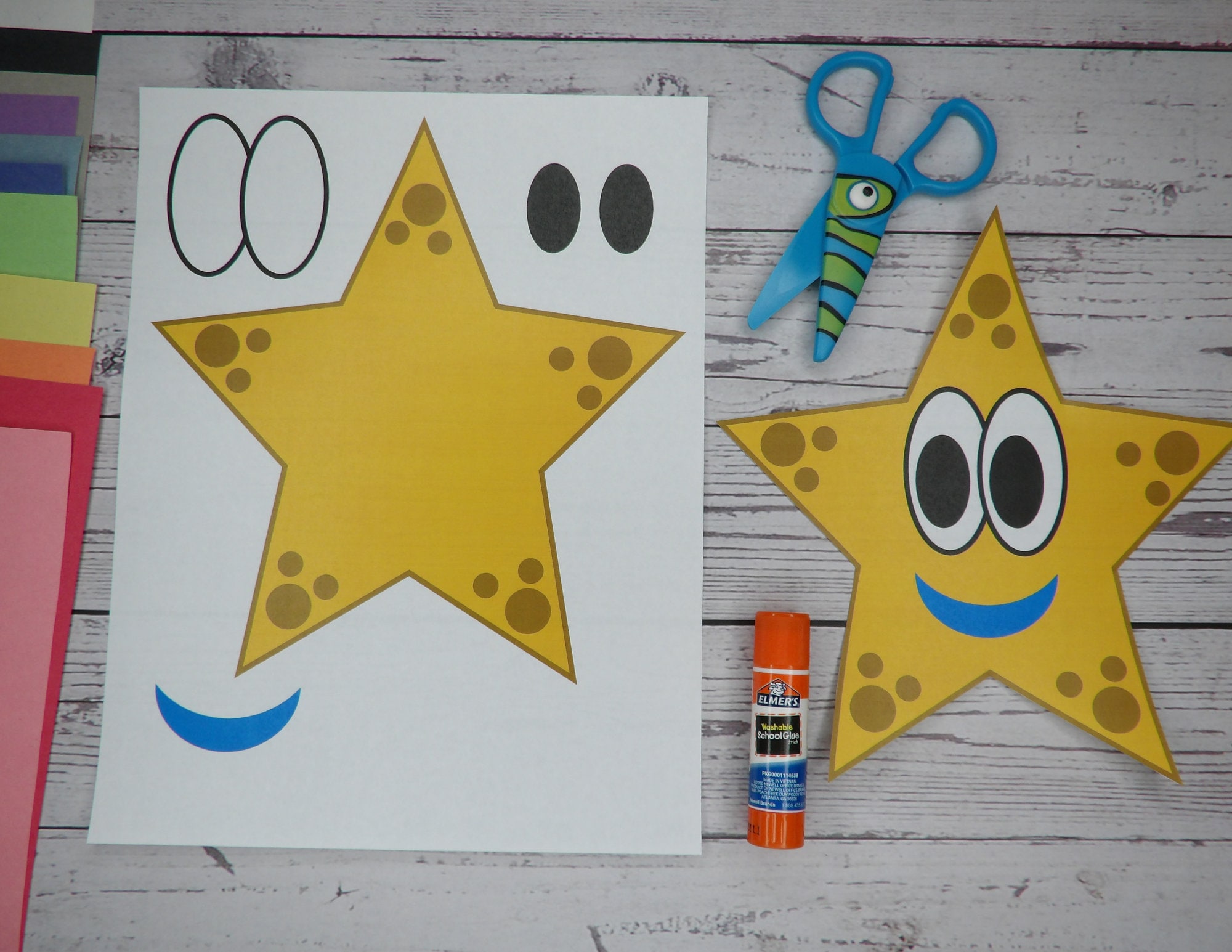 Star Craft Template for Kids Pattern Paper Craft for Preschool ...
