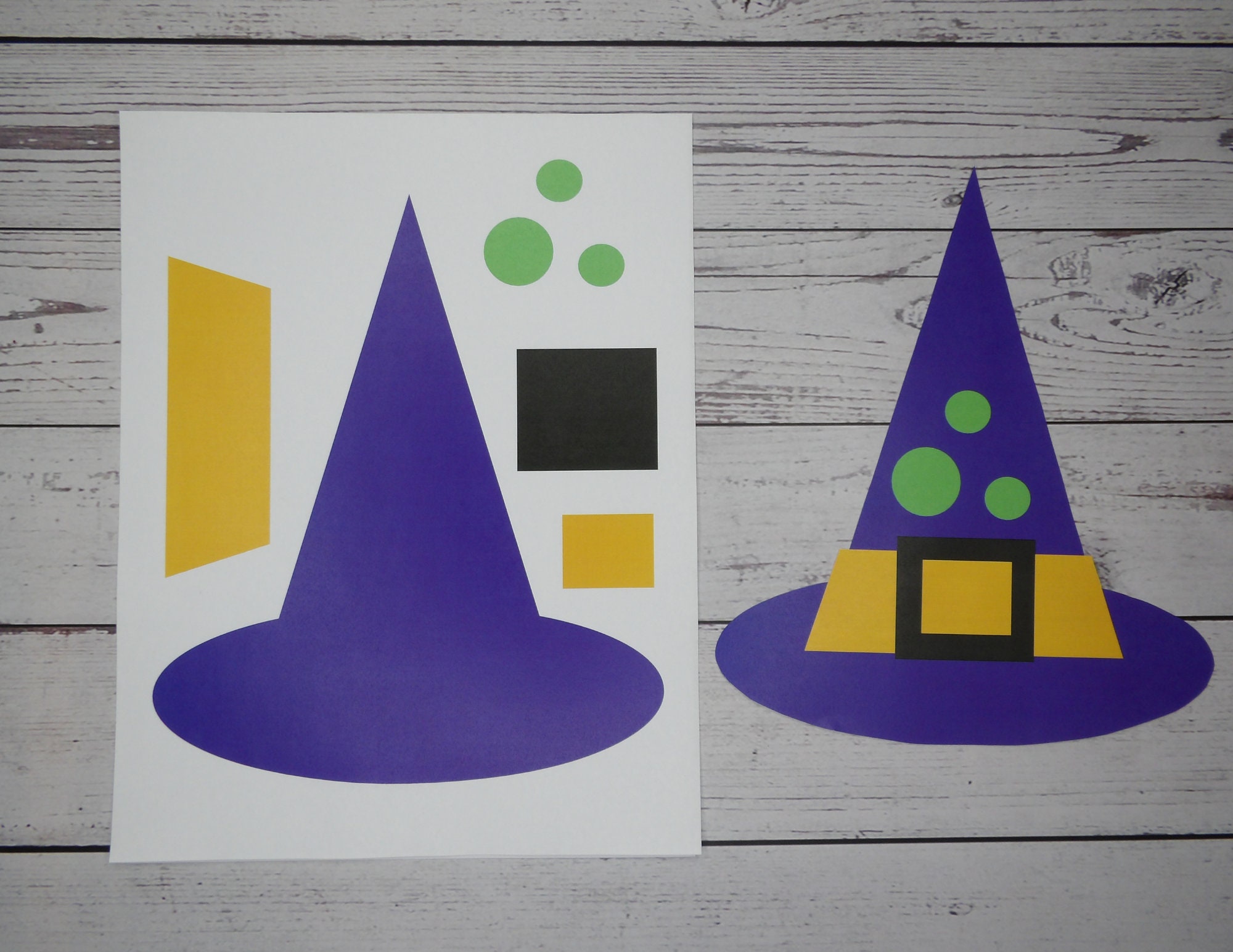 Witch Hat Craft Template for Kids, Preschool, Kindergarten, Elementary ...