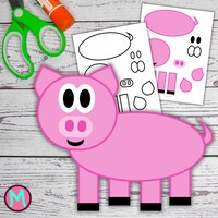 Lamb Craft Template | Farm Animal Activities | Easter Spring Paper Bag ...
