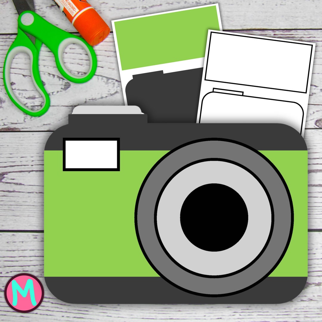 Camera Craft Template for Preschool, Simple Toddler Craft, Cut and Glue ...