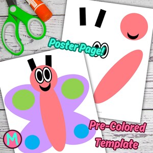 Summer Butterfly Craft Template for Toddlers, Preschoolers ...