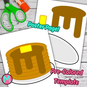 Pancake Craft Template: Cut & Glue Paper Craft (PDF) - Etsy
