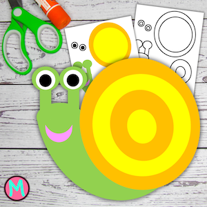 Snail Craft Template for Kids, Build a Snail Craft Template, Preschool ...