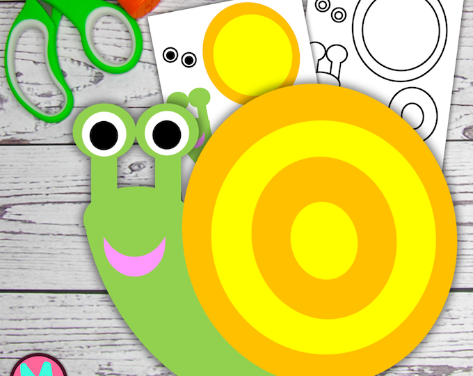 Snail Paper Craft Printable Finger Puppet Bug Template Kids Craft ...