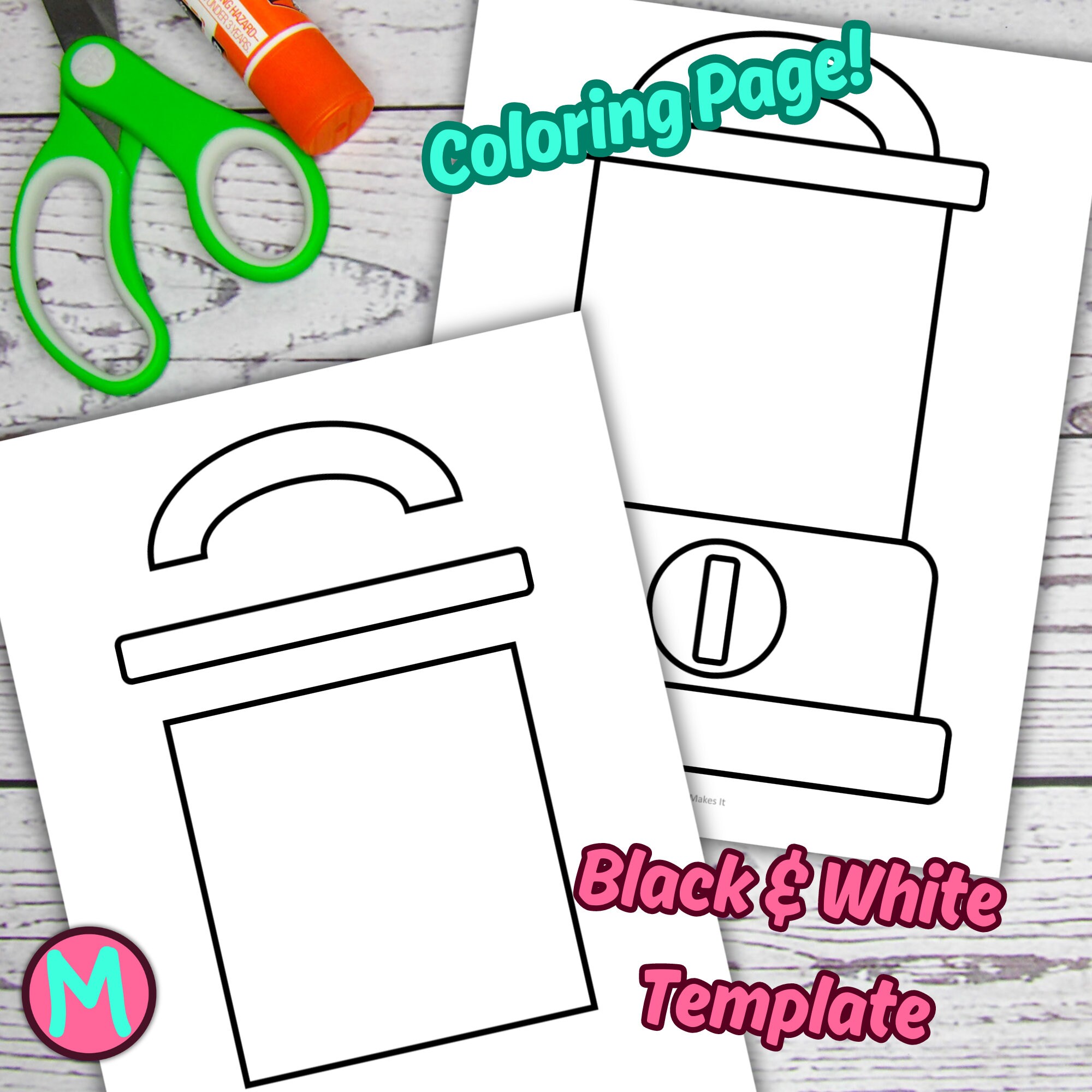 Lantern Craft Template for Kids, Camping Craft Activity, Cut and Glue ...