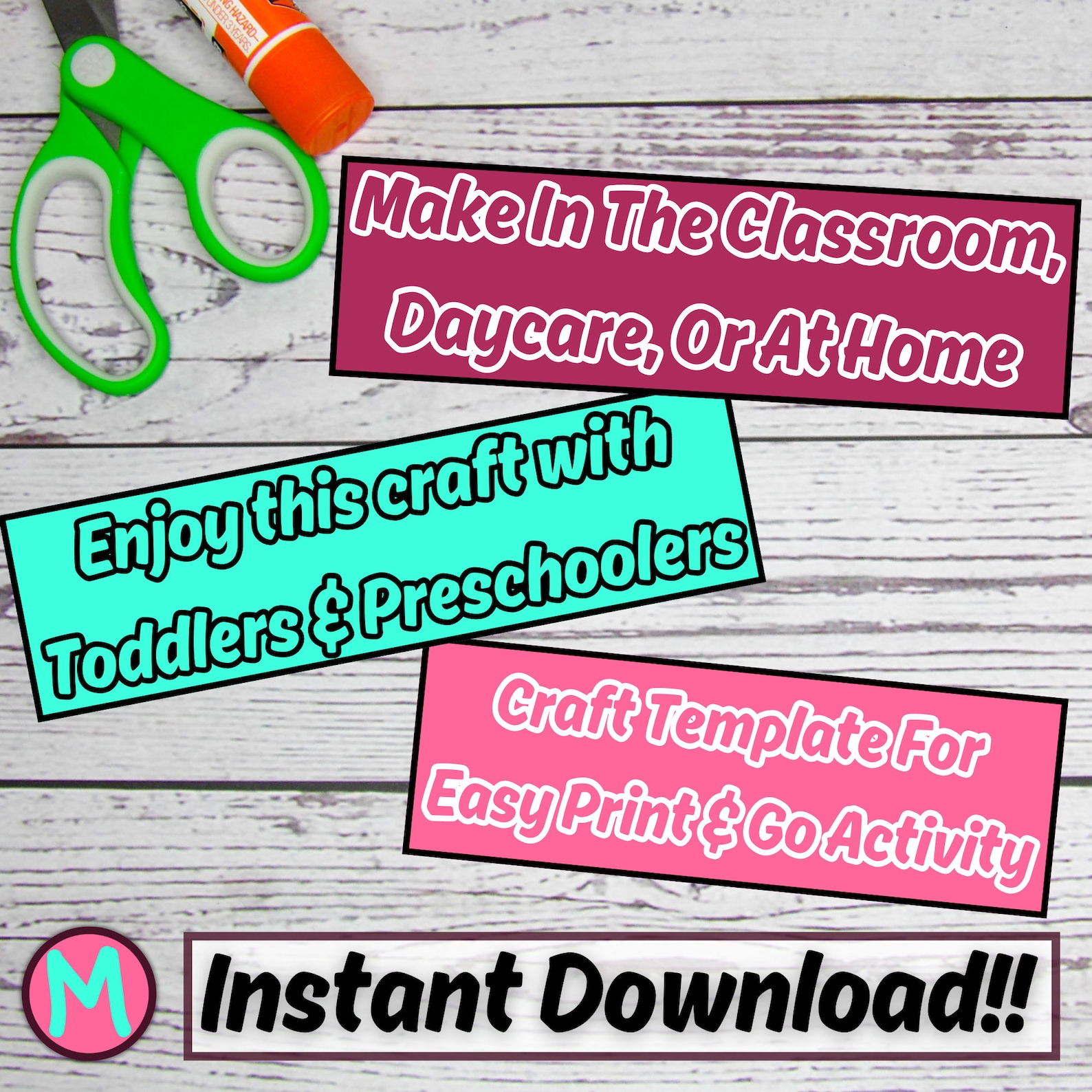 Octopus Paper Craft Template: Cut and Glue Activity (PDF) - Etsy