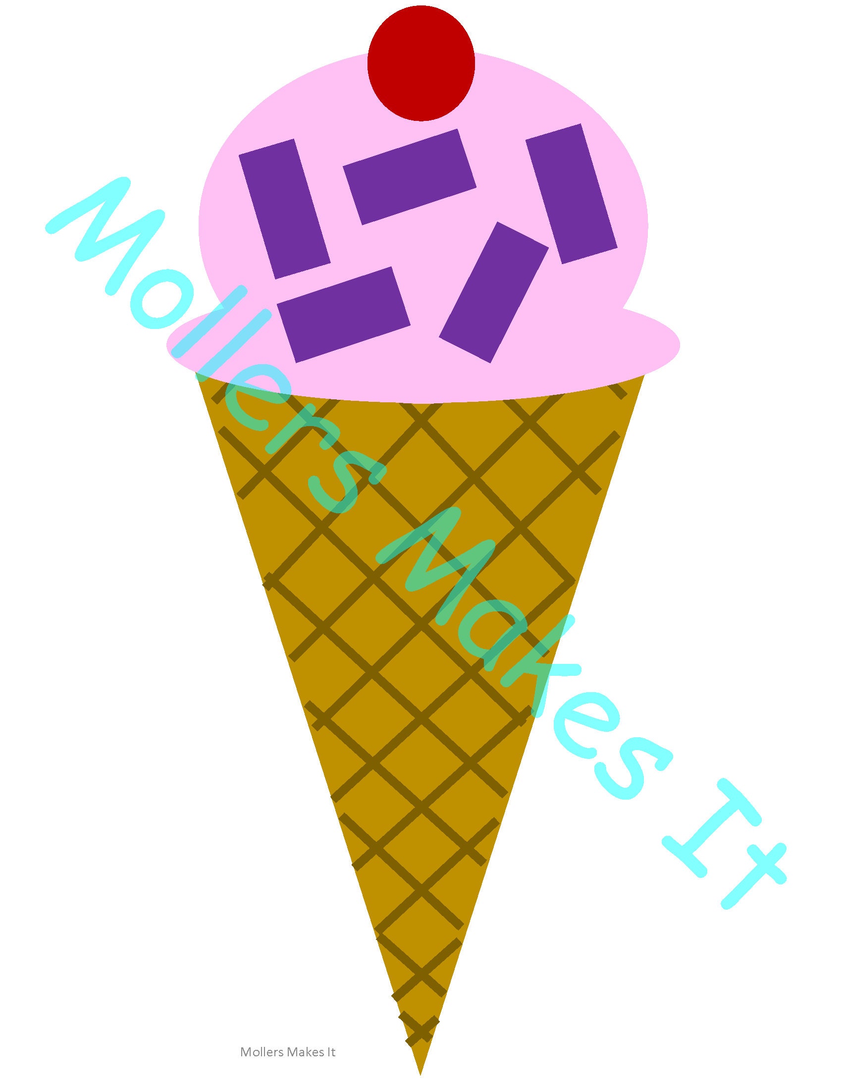 Ice Cream Craft Template for Kids, Preschool, Kindergarten, Elementary ...