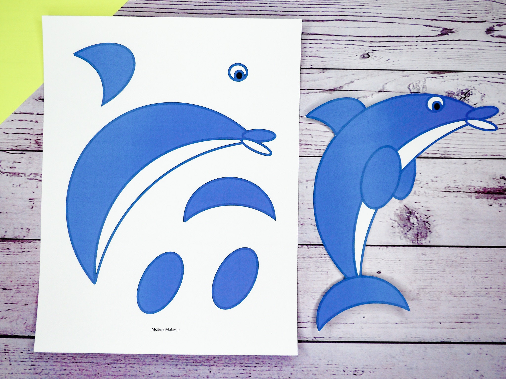 Dolphin Craft Template for Preschool, Kindergarten, Elementary ...