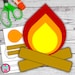 Campfire Craft Template: Cut & Paste Activity for Kids (PDF) - Etsy