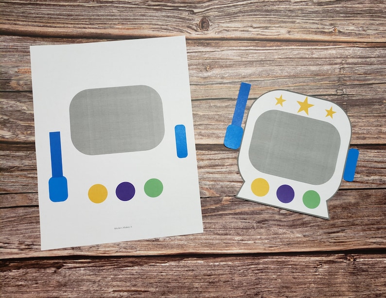 Space Helmet Craft Template: Kids Printable Activity (PDF) - Etsy