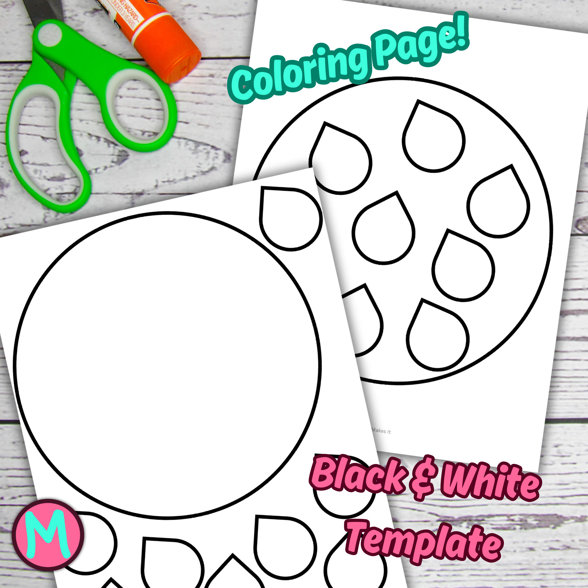 Chocolate Chip Cookie Craft Template for Kids, Preschool, Kindergarten ...