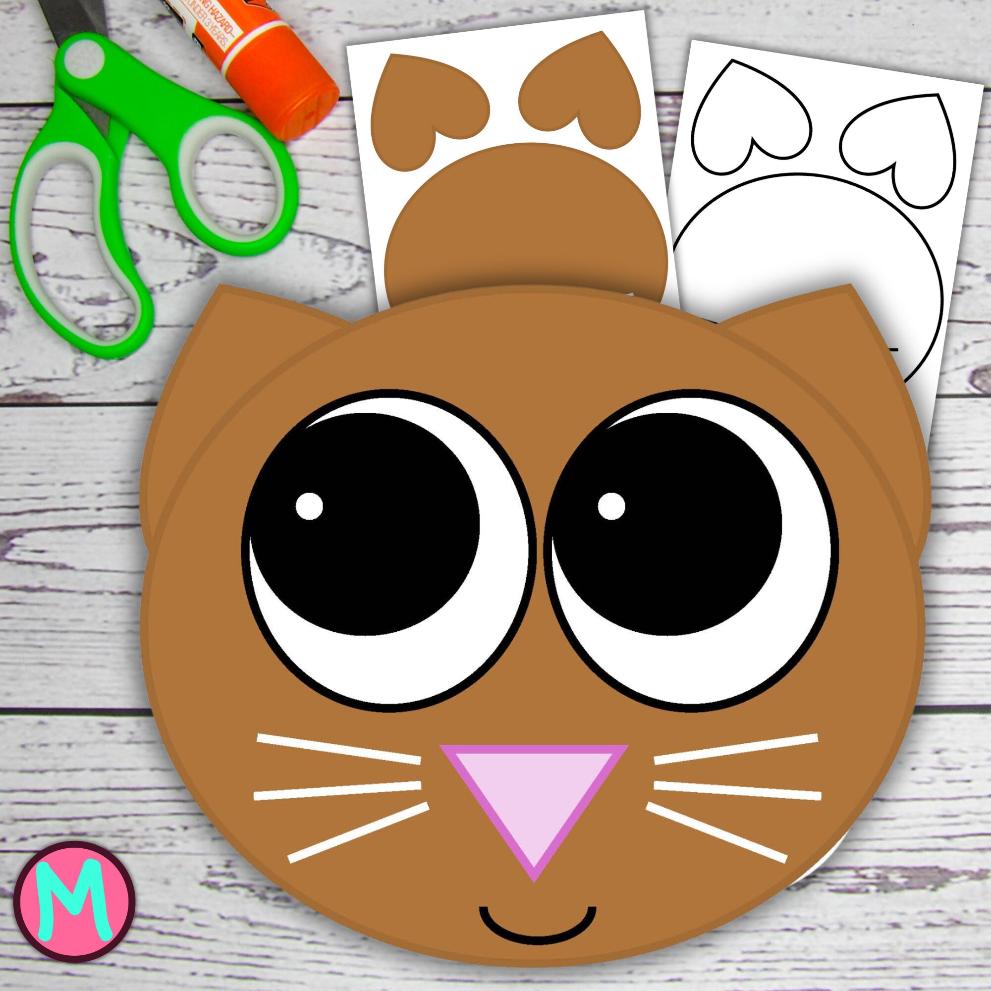 Mouse Lemur Craft Template, Kids Printable Craft, Preschool Animal ...