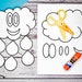 Colorful Rain Drop Cloud Craft Template, Cut and Glue Craft for ...