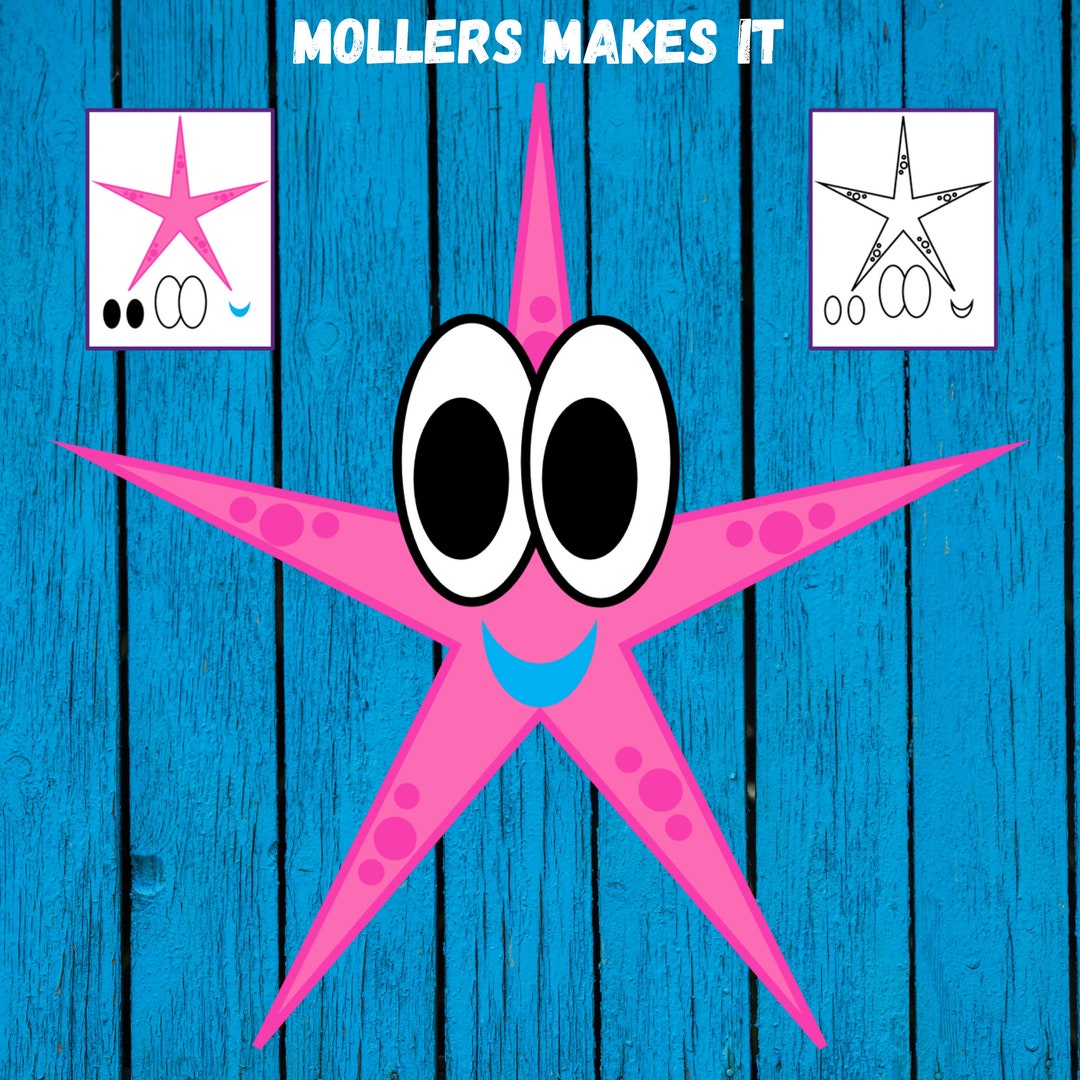Starfish Paper Craft Pattern Template for Kids in Preschool ...