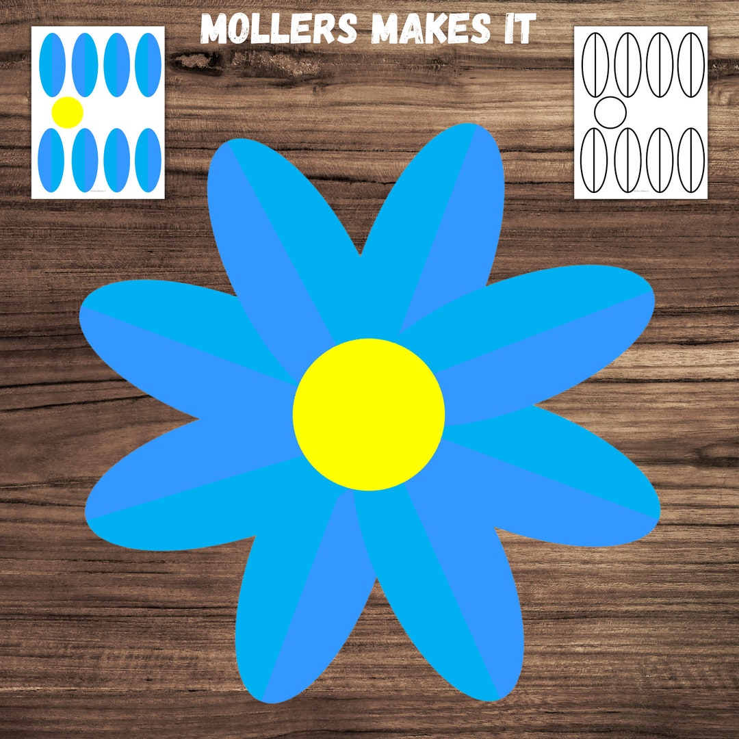 Friendly Flower Craft Template for Preschool Kindergarten - Etsy
