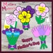 Mother's Day Bouquet Craft Template Bundle for Preschool, Kindergarten ...