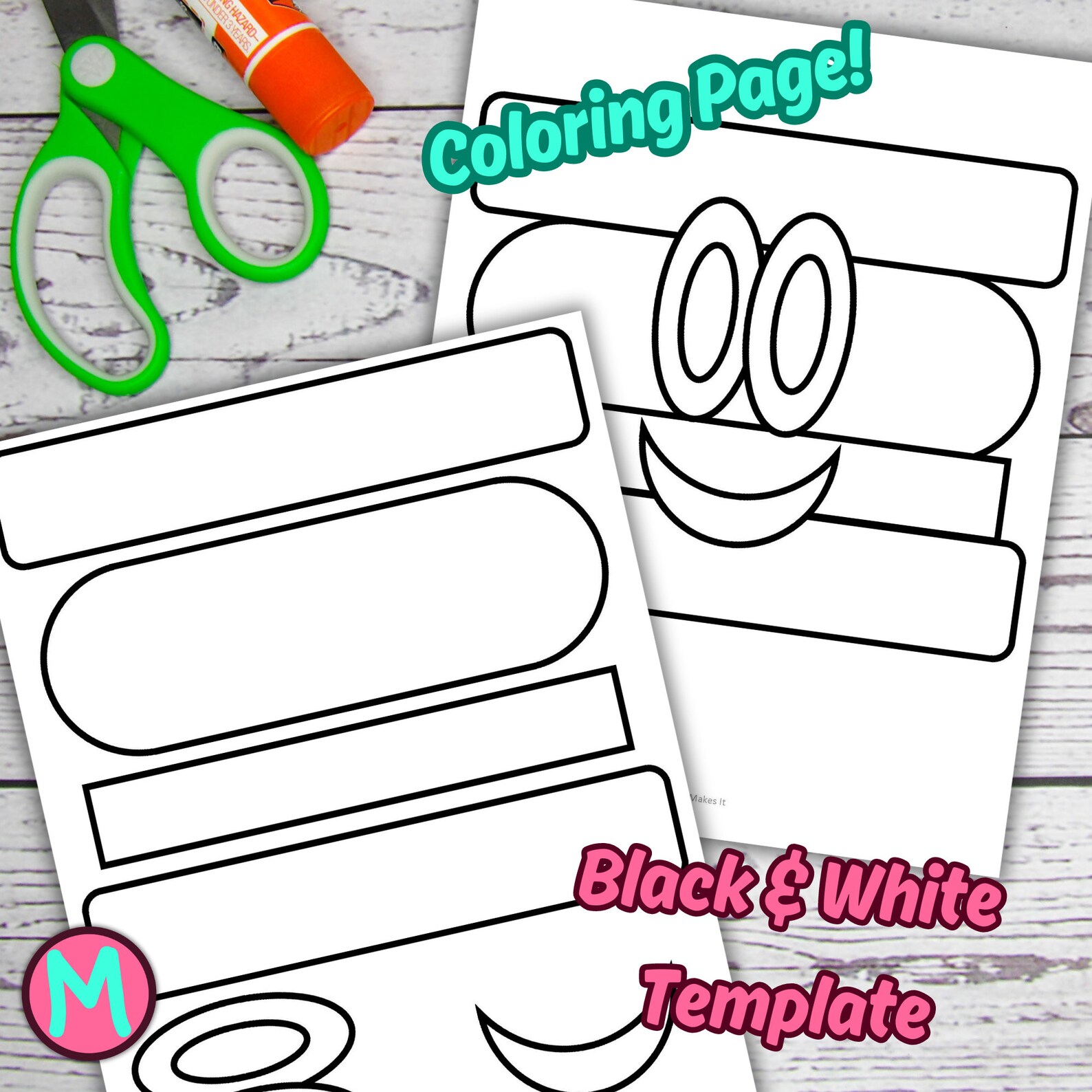 Smore Craft Template for Toddler, Preschoolers, & Kindergartners, Cut ...