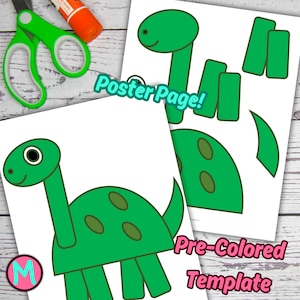 Brontosaurus Craft Template: Printable Dinosaur Activity (PDF Download ...