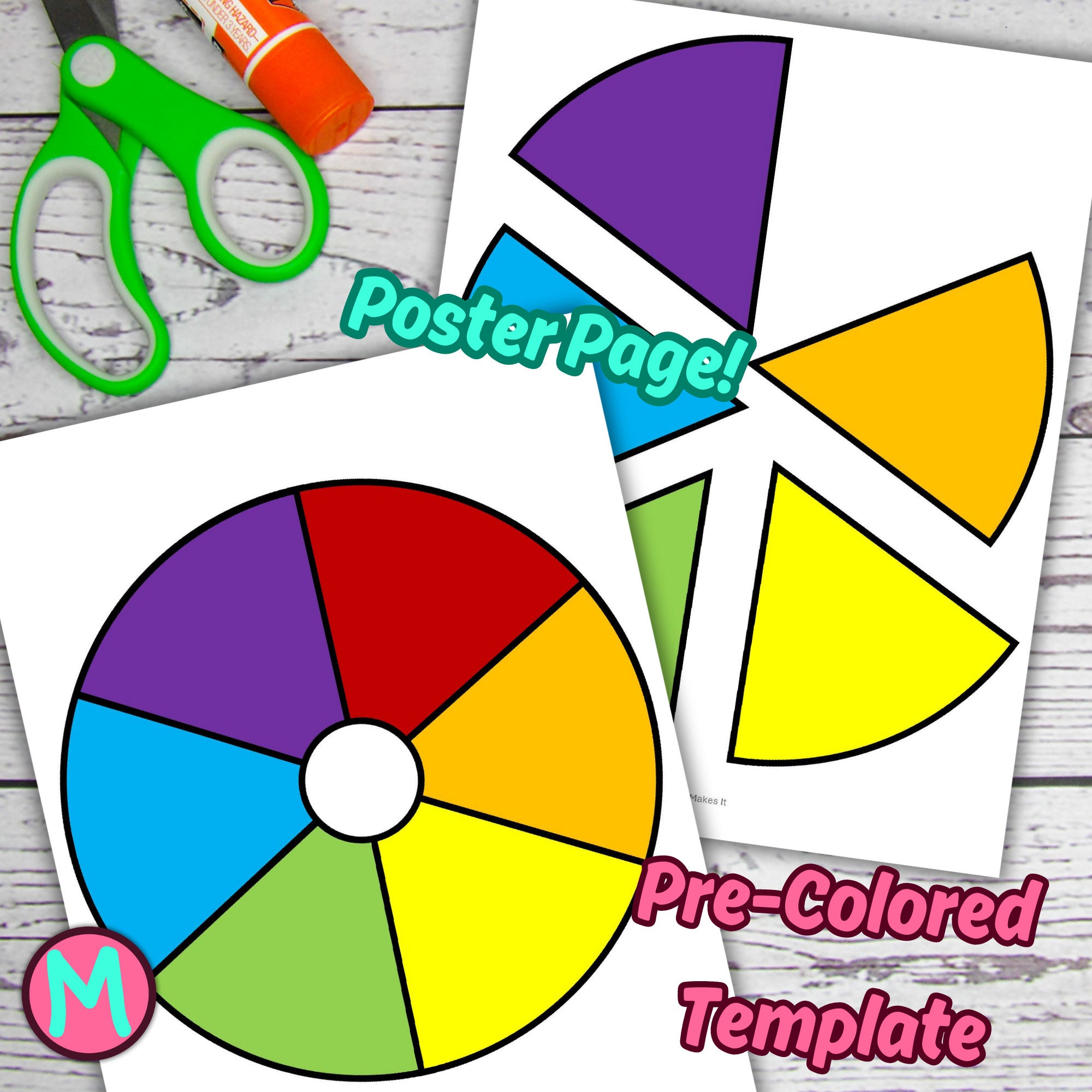 Beach Ball Craft Template for Toddlers, Simple Cut and Glue Craft for ...