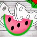 Watermelon Craft Template for Kids, Cut and Glue Craft Template ...