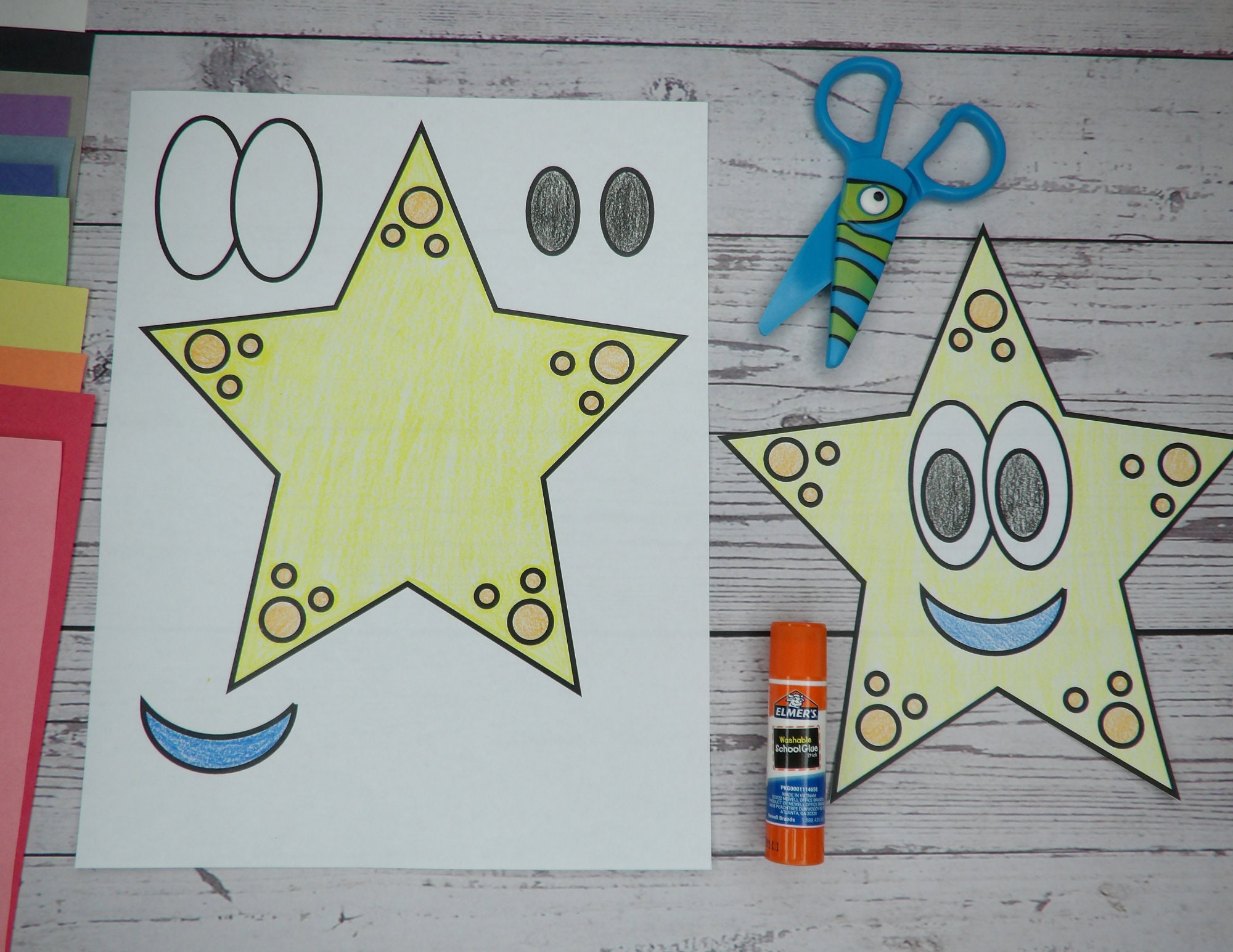 Star Craft Template for Kids Pattern Paper Craft for Preschool ...