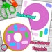 Sprinkle Donut Craft Template: Toddler Cut & Glue (PDF) - Etsy