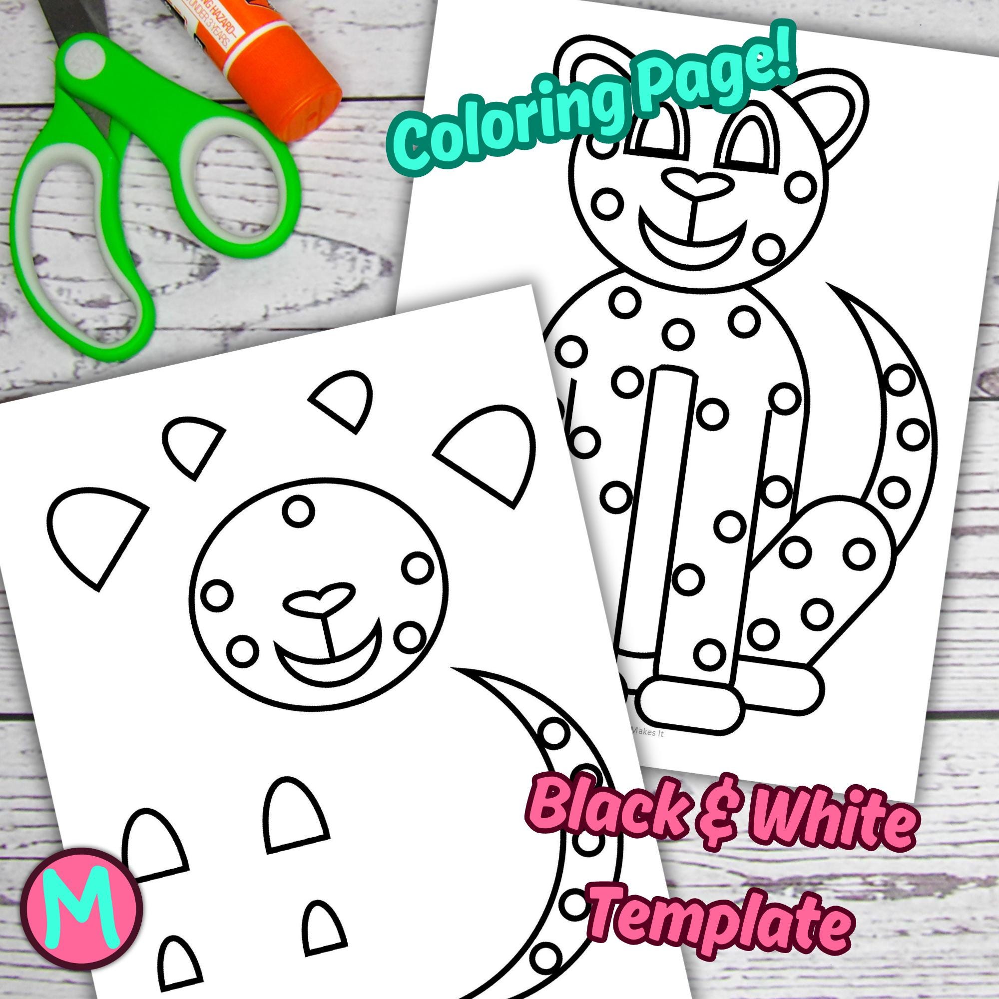 Jaguar Craft Template for Kids, DIY Jaguar Craft, Build a Jaguar ...