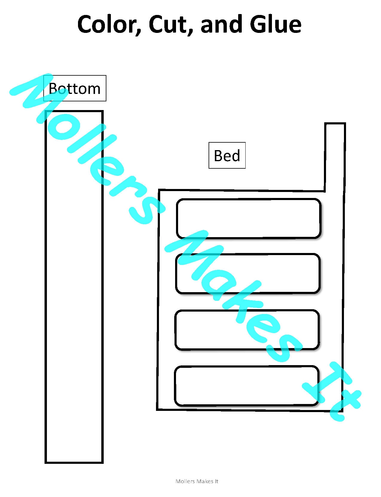 Dump Truck Craft Template for Kids, Preschool, Kindergarten, Elementary ...