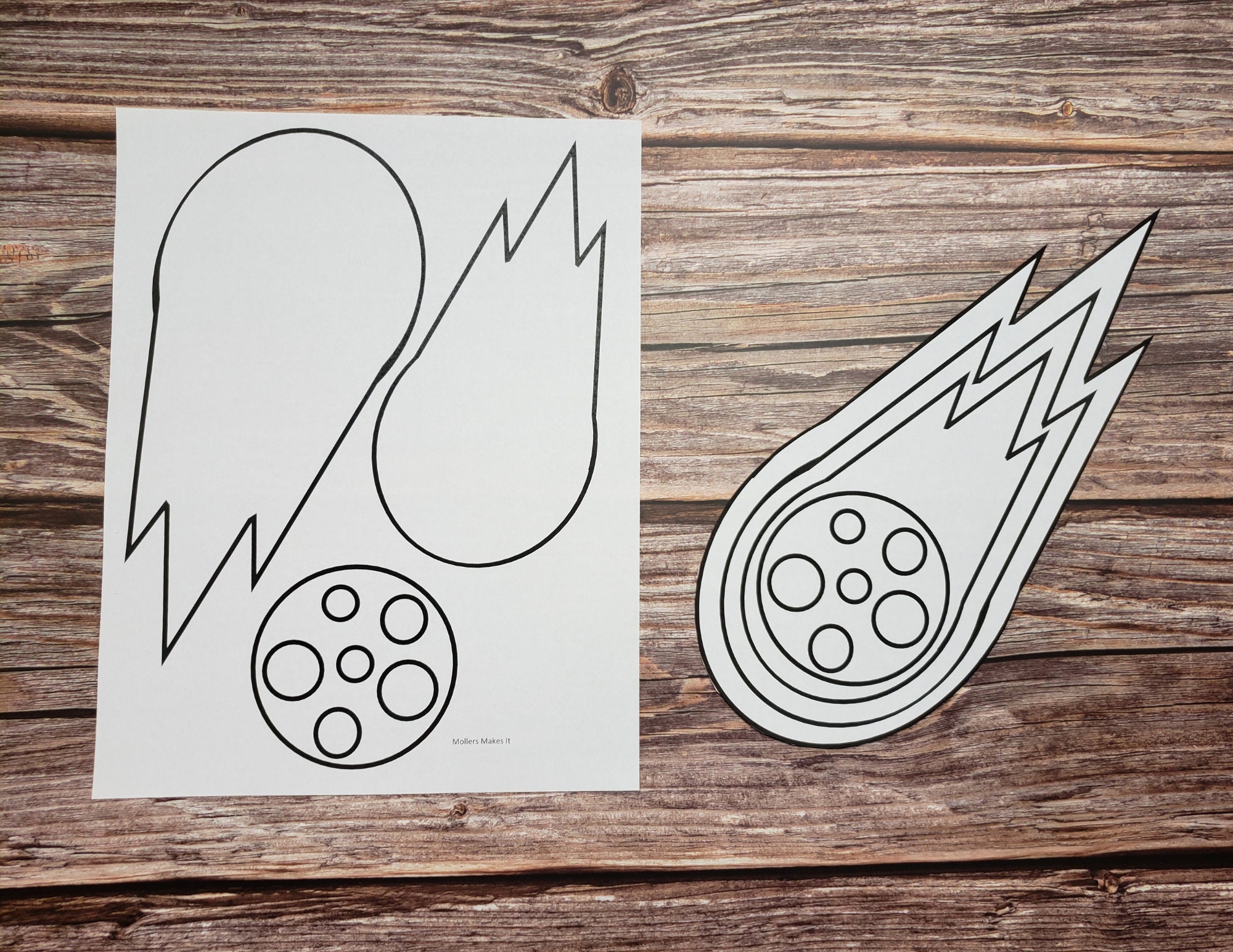 Space Asteroid Craft Template for Kids, Preschool, Elementary, Toddler, Homeschool - Etsy