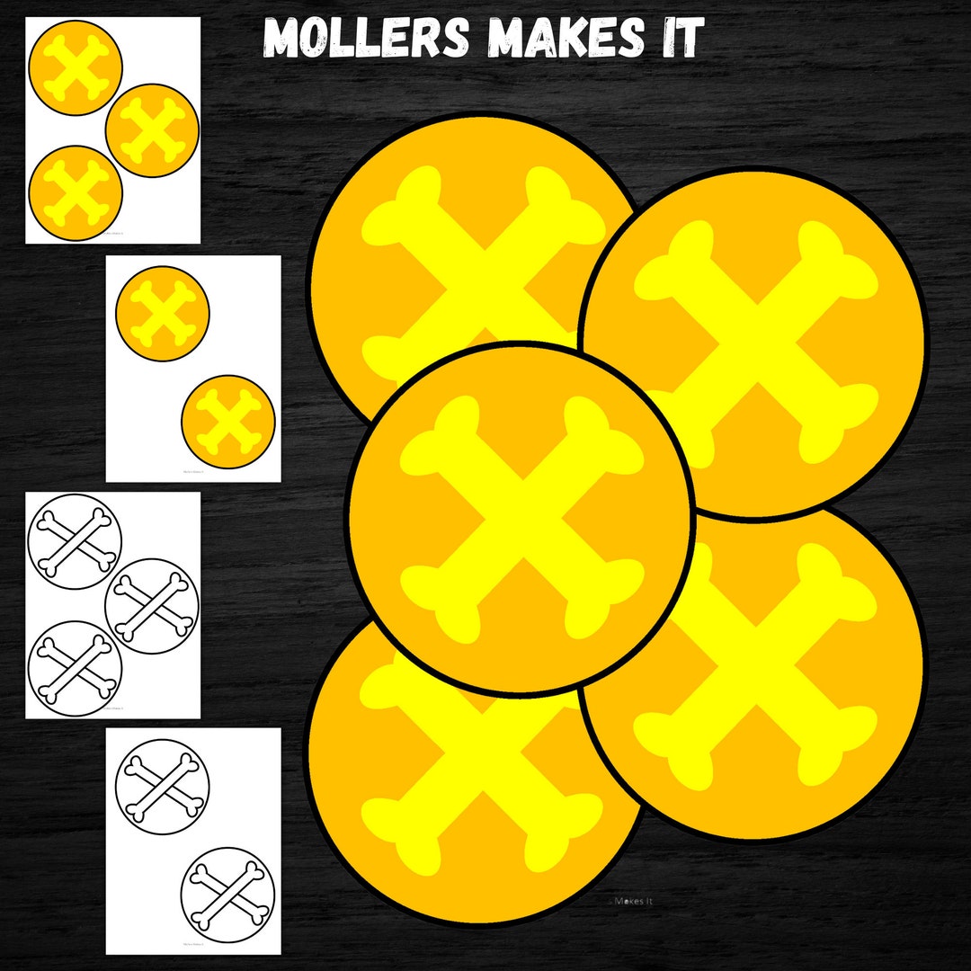 Gold Coin Paper Craft Pattern Template for Kids in Preschool - Etsy