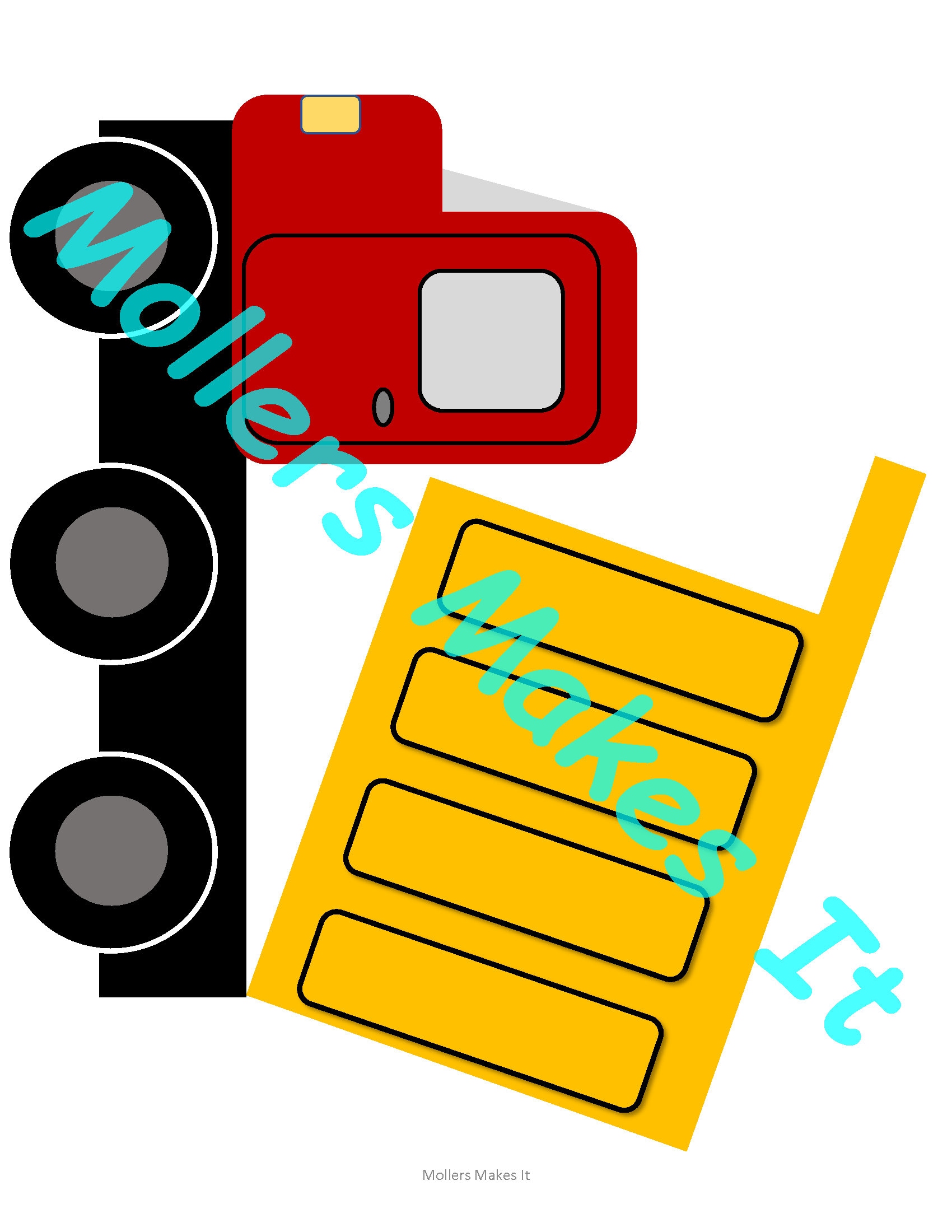 Dump Truck Craft Template for Kids, Preschool, Kindergarten, Elementary ...