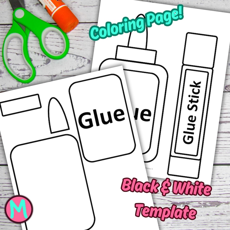 Gleeful Glue Craft Template for Kids, Preschool, Kindergarten ...