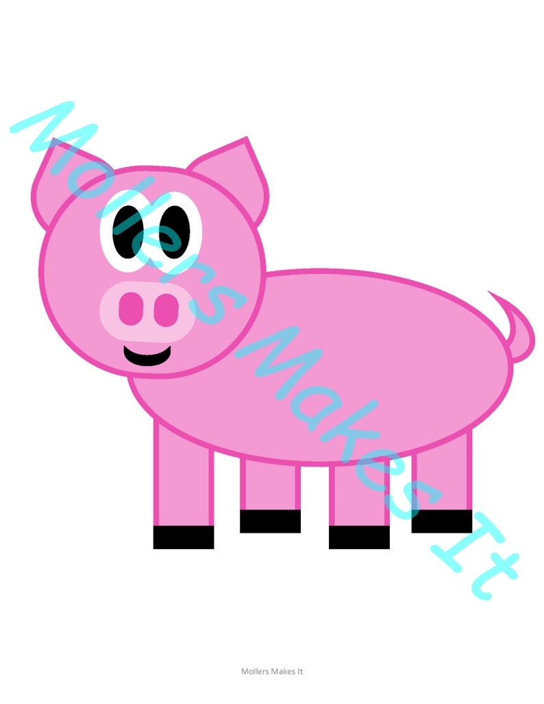 Pig Craft Template, Cut and Glue Craft for Kids, Preschool Activity ...