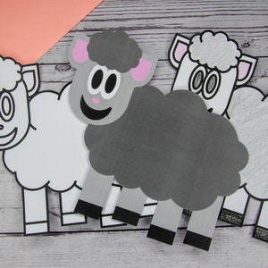 Sheep Craft Template: Kids Cut and Glue Activity (PDF) - Etsy
