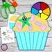 Beach Cupcake Craft Template, Simple Printable Kids Craft, Preschool ...