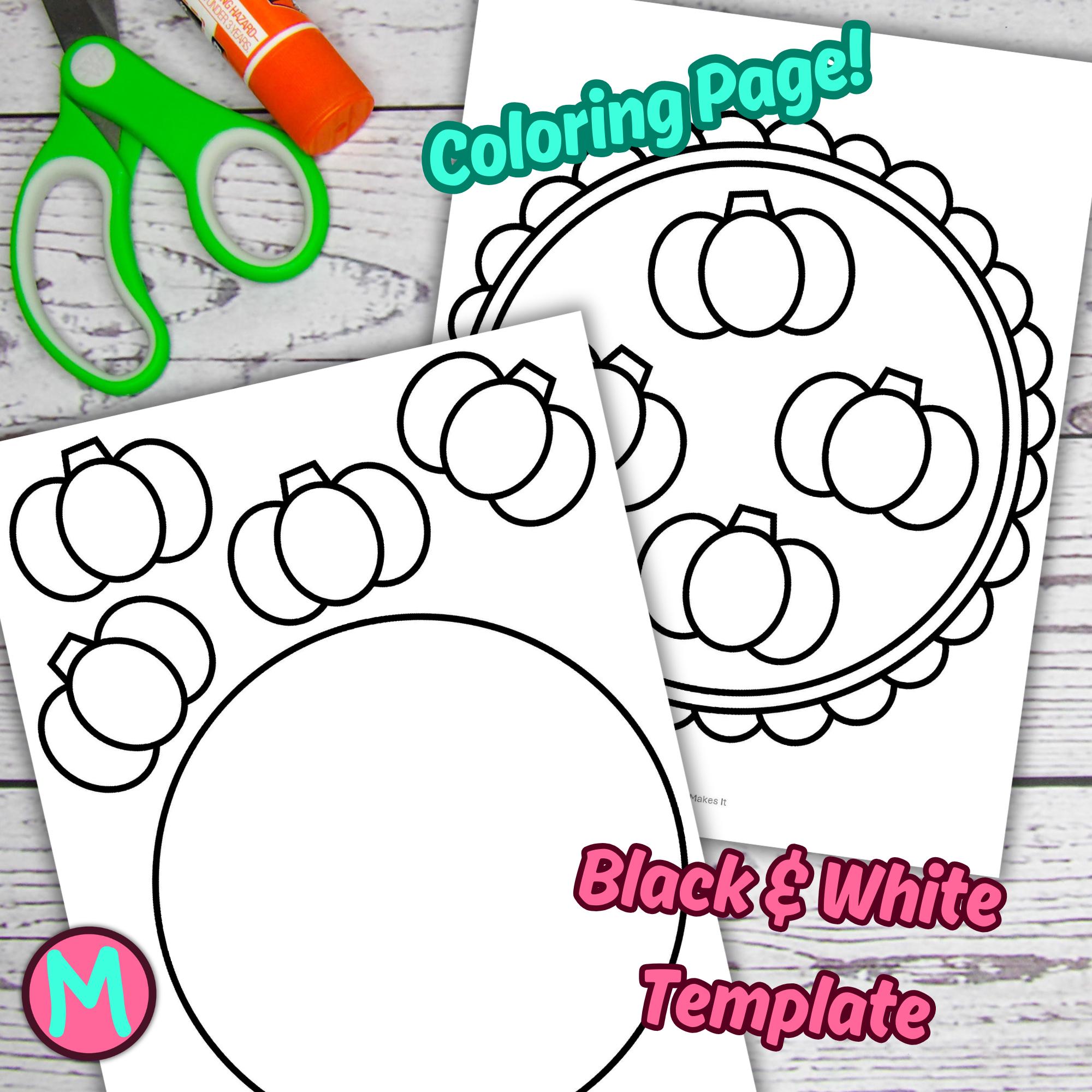 Pumpkin Pie Craft Template for Preschool, Fun Fall Craft for Toddlers ...