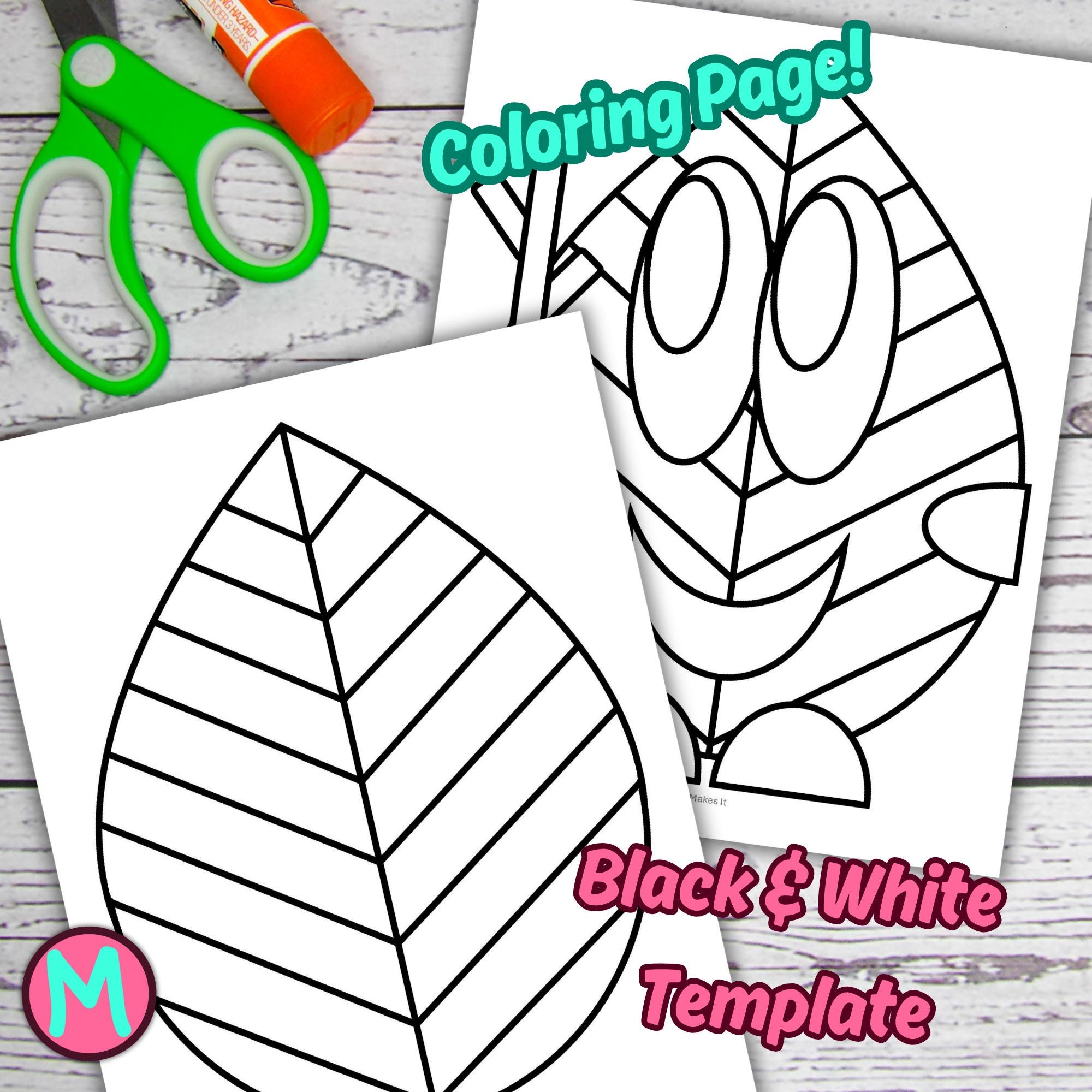 Green Leaf Man Craft Template for Kids, Simple Fall Craft for Toddlers ...