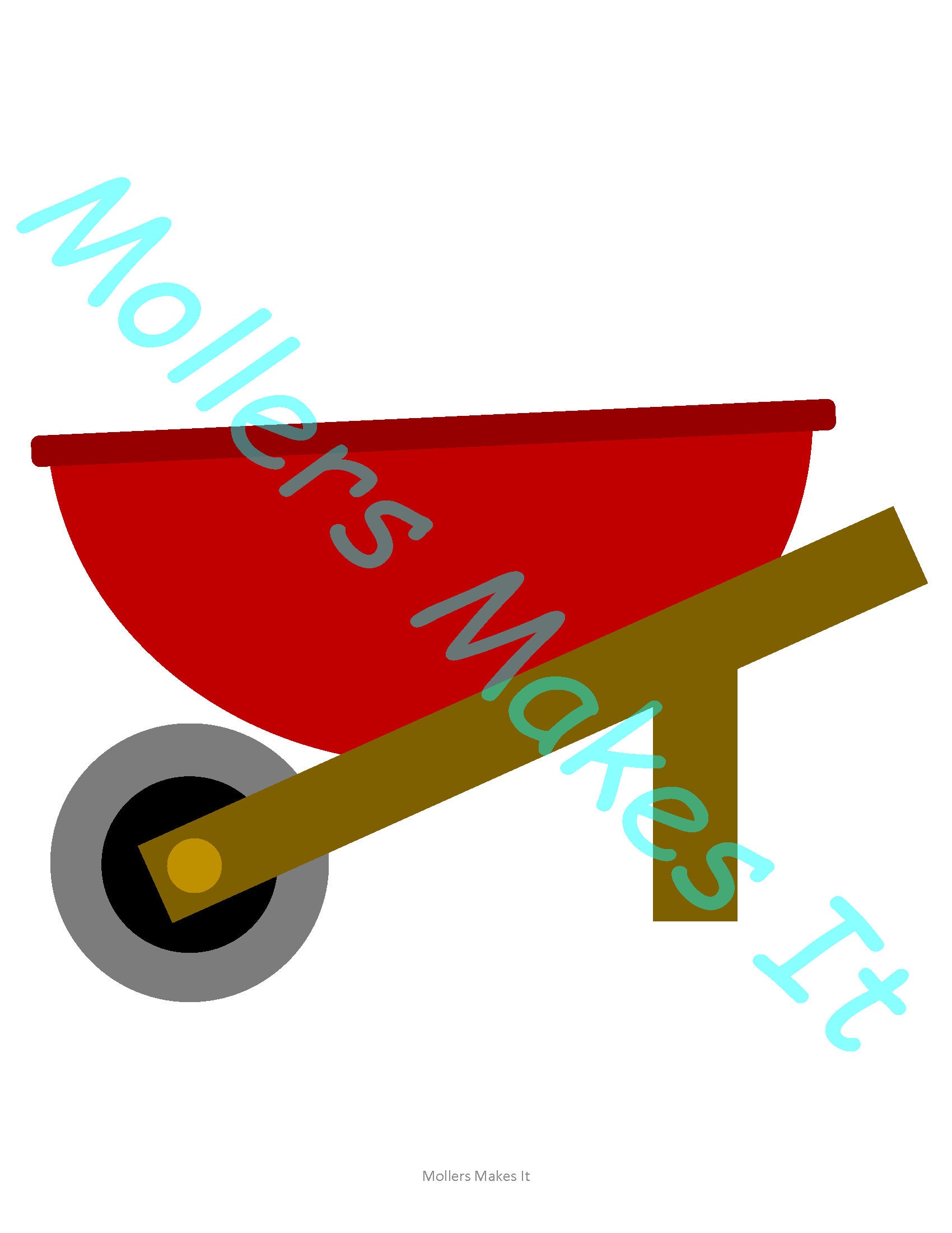 Wheelbarrow Craft Template, Cut and Glue Activity for Preschool ...