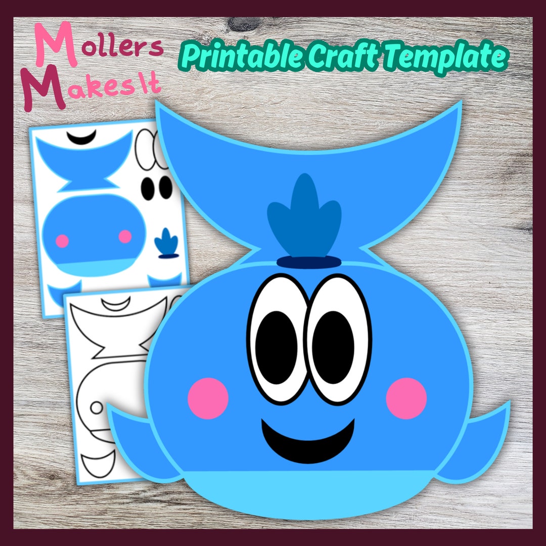 Whale Craft Template for Kids in Pattern for Preschool, Kindergarten ...