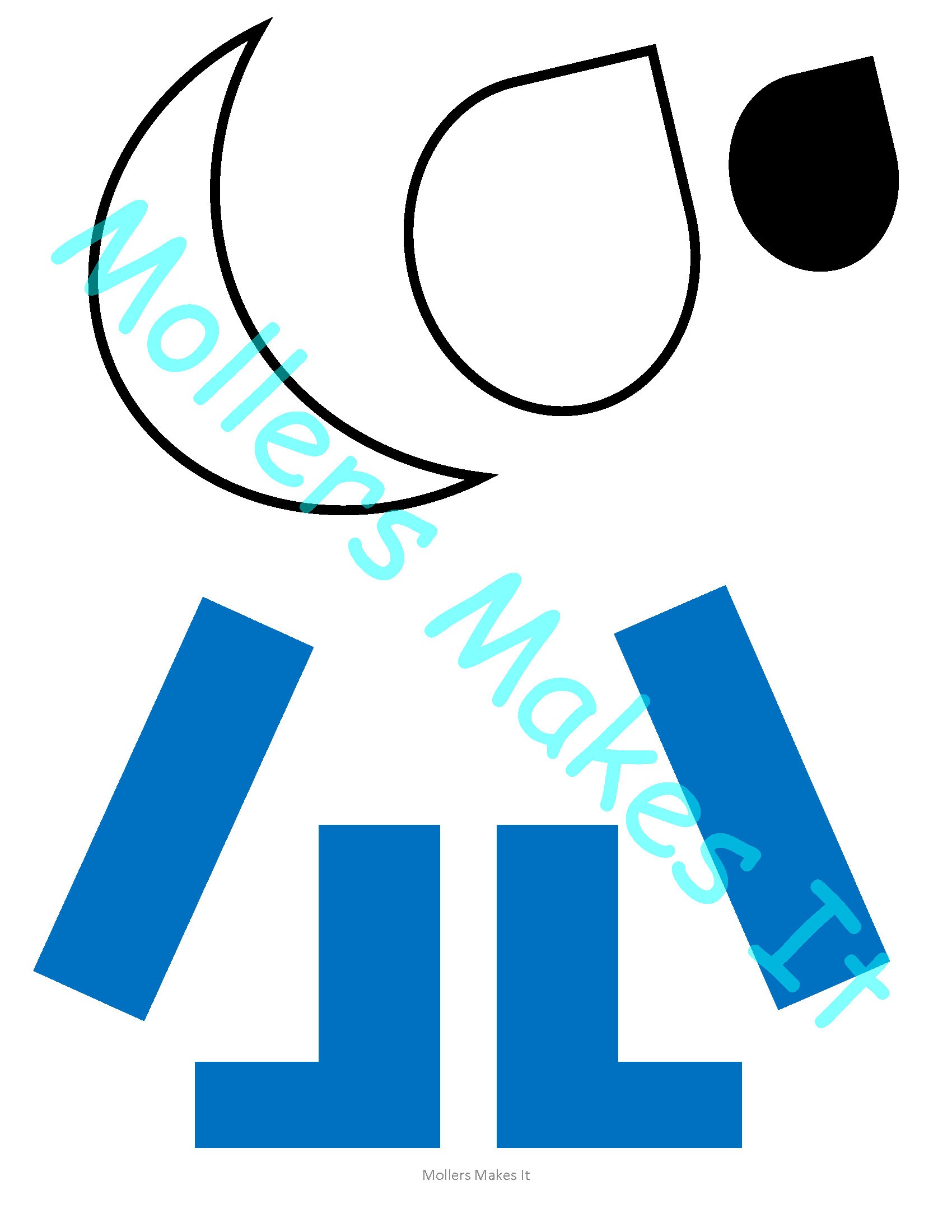 Blue Monster Craft Template for Kids, Preschool, Kindergarten ...