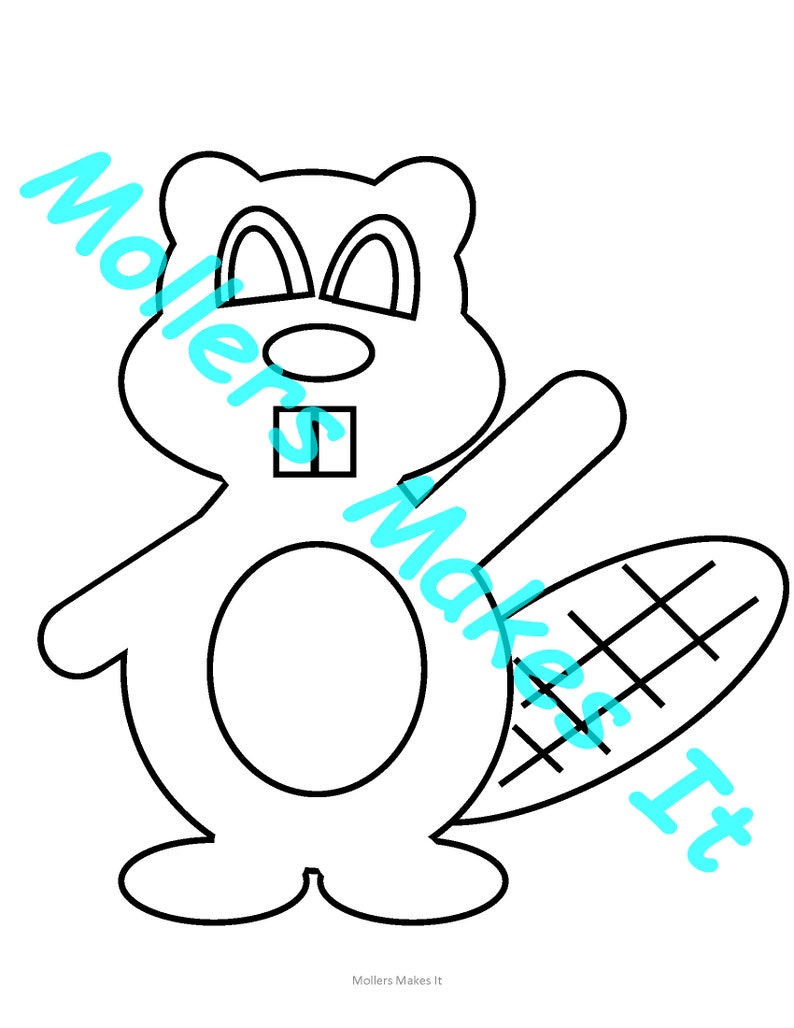 Brilliant Beaver Craft Printable Template for Preschool - Etsy