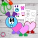 Valentine Caterpillar Craft Template: Printable Cut & Glue Activity ...